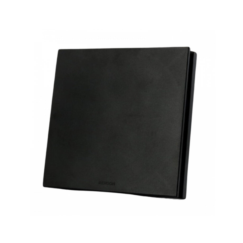 Renson Aeroo Design Ventiel Vierkant Kunststof Ø125 mm RAL9005 | WTW Store